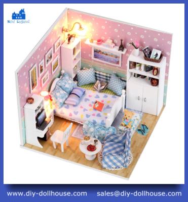 China 3D puzzle building diy wooden dollhouse miniature toy M003 for sale