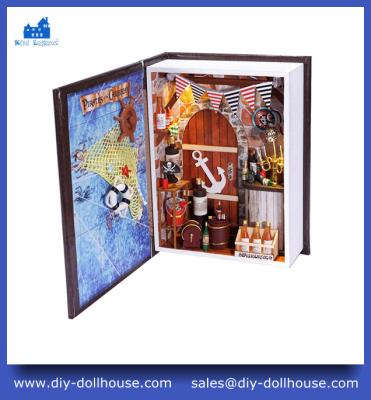 China DIY mini dollhouse with furniture handmade wooden house model B001 for sale