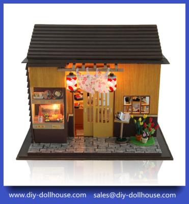 China Diy wooden toy dollhouse big roombox toy 13827 for sale