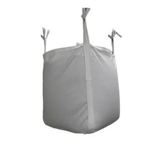 China Eco-Friendly Recyclable Polyester Ton Packaging Bag Custom Sewn Reusable Jumbo Packing Sack for sale