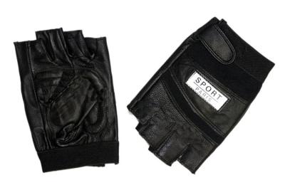 China Black Half Finger Tactical Gloves,Material:Leather,Nylon,Size: S M L XL for sale