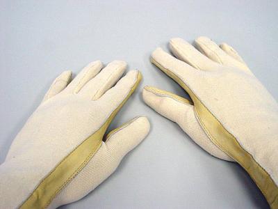 China Desert Tan Full Finger Gloves,Made By Thermal Resistant Fiber And Leather for sale