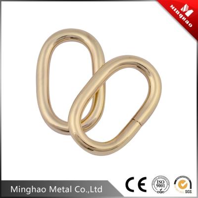 China High quality metal Oval shape ring buckle for bag parts,16.22*32.20mm,Oval ring buckle for sale