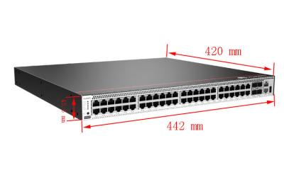 China 442*420*43.6mm Comutador de rede Ethernet Industrial Full-Duplex para transferência de dados de velocidade à venda