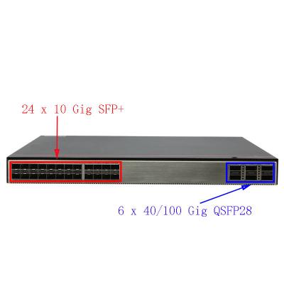China 24port Managed Ethernet Switch S6730-H24X6C Private Mold Switch Capacity 2.56T/25.6Tbps for sale