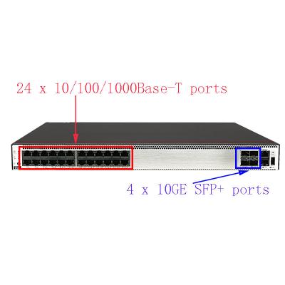 China Função SNMP 24 portas Enterprise Ethernet Switch com 4 10G SFP Slots POE Network Switch à venda