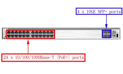 中国 24ポートイーサネットスイッチ S5731-S24P4X POE VLAN SNMP USB アクセスレイヤ3 アクセススイッチ 販売のため
