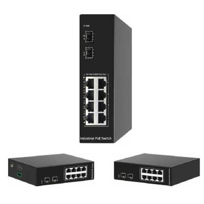 Cina Industrial 8-Port 10/100/1000Mbps PoE Switch con 2 porte SFP e Private Mold Design in vendita