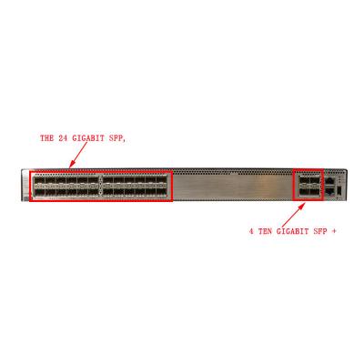 Cina 442x420x43.6 mm Ethernet Switch S5736-S24S4XC per il funzionamento nei campus aziendali in vendita