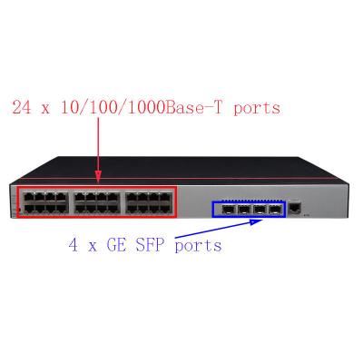 中国 16ポートギガビットネットワークスイッチ S5735-L16T4S-A-V2 エンタープライズ用 1Uケース 高さ3.34kg 販売のため