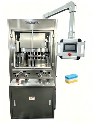 China 200KN Industrial Heavy-Duty Dishwasher Detergent Tablet Compression Machine TDW-25 450 Pcs/Min CE for sale
