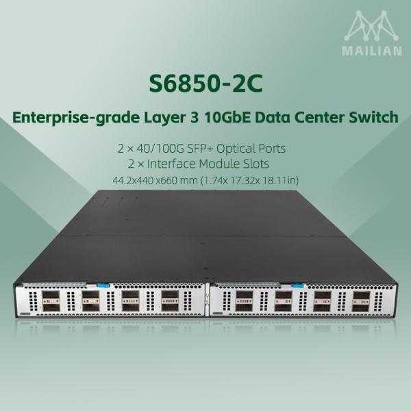 Quality H3C S6850 Series Data Center Switch with 3.6Tbps to 4Tbps Switching Capacity, 48x25G and 8x100G Ports, and VXLAN and MP-BGP EVPN Support for sale