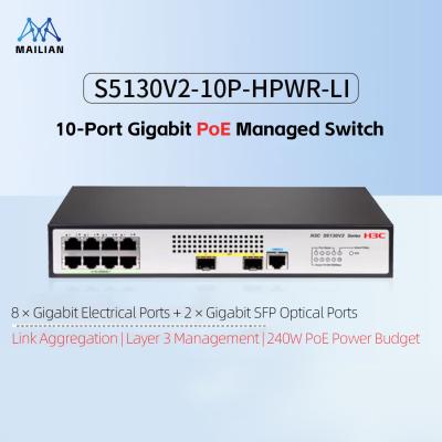 China H3C S5130V2-LI Gigabit Ethernet Switch with 10KV Lightning Protection, SmartMC Management, and Energy Saving Design for sale