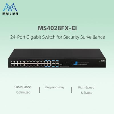 China The H3C MS4000-EI series security switches feature diversified port forms, meeting the diverse and professional requirements of video stream monitoring networks and IoT for basic IP bearer networks for sale