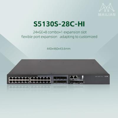 China H3C S5130S-HI Next-Gen Layer3 Managed Gigabit Ethernet Switch,Enterprise Network Device with 10G SFP+ Uplink,IRF Stacking & Dual Stack IPv4 IPv6 for Data Center Office Network for sale