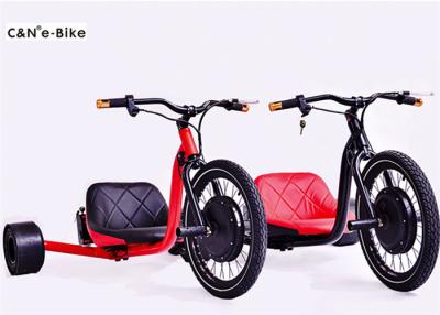 China 1000watt Electric Three Wheel Drift Trike With 20 Inch Front Motor Wheel for sale