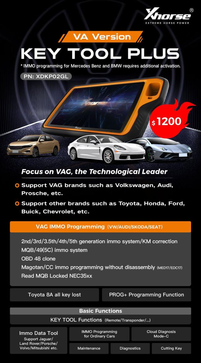 Xhorse VVDI Key Tool Plus VAG Version