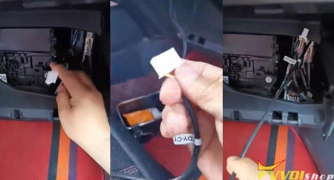 Connect Xhorse XD8ASKGL Toyota 8A AKL Adapter with VVDI Key Tool Plus 7