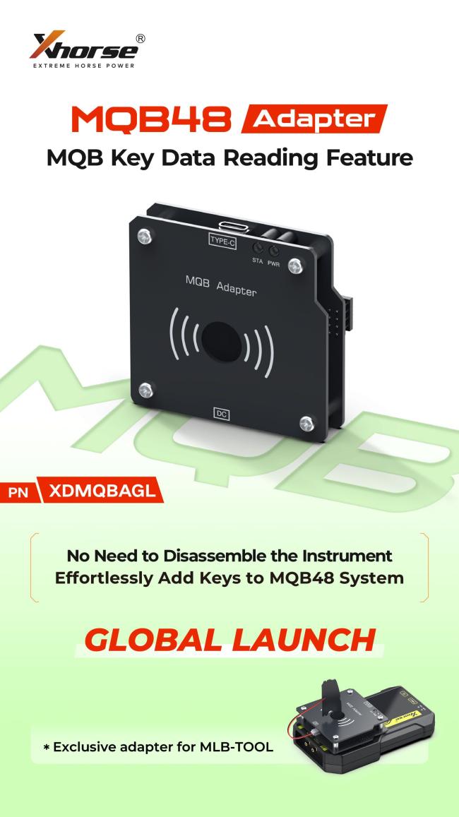 XHORSE XDMQBAGL MQB Adapter No Need to Disassemble the Instrument Work with MLB Tool 