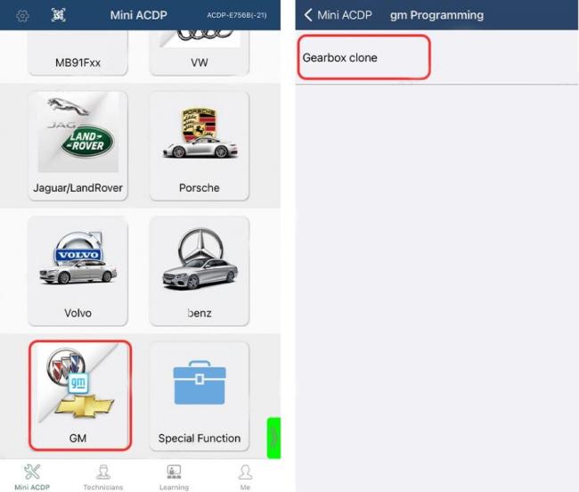 Yanhua ACDP Module 22 app operation