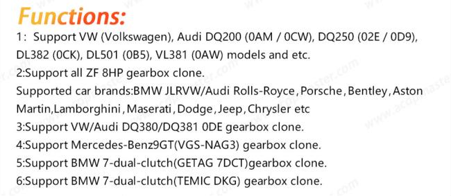 Yanhua Mini ACDP-2 for VW/Audi TCU Clone Package with Module 13/19 and License 