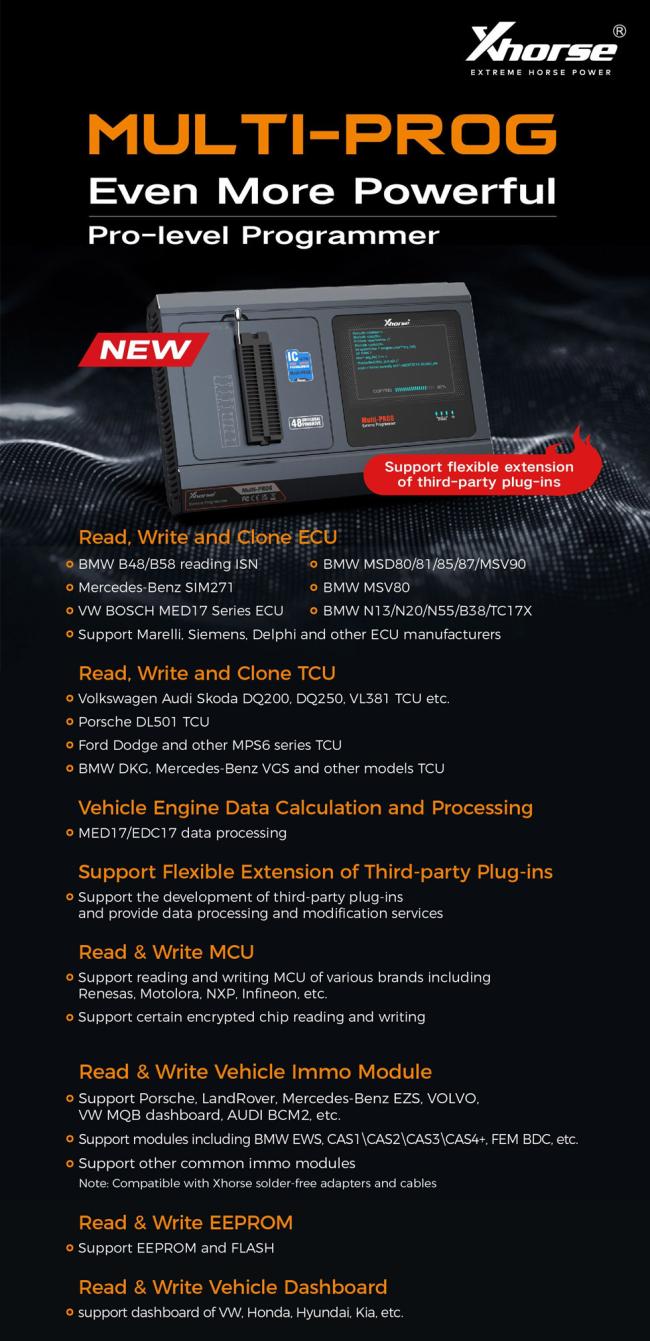 Xhorse Multi-Prog Programmer Pro-level ECU TCU Programmer