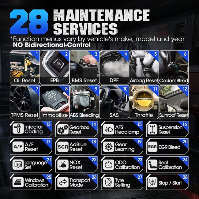 TOPDON Artidiag 800 BT Mid-level All System Diagnostic Tool with 28 Service Functions Free Lifetime Upgrade Multi-Language