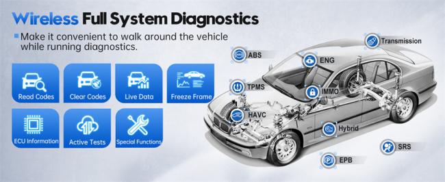 XTOOL D9S Pro Auto Diagnostic Scanner Support ECU Coding Key Programming