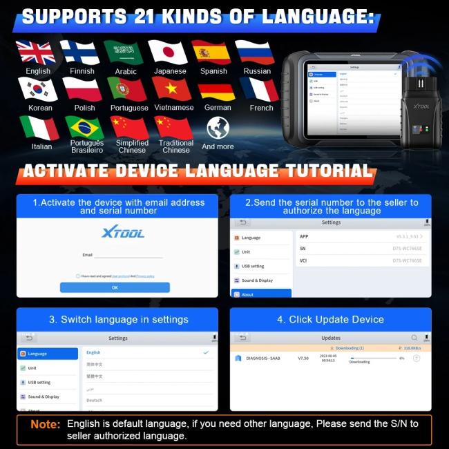 XTOOL D8W WIFI OBD2 Scanner Car Diagnostic Tool