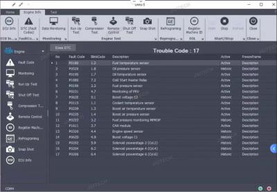 중국 Cf53 노트북 Doosan 진단 도구 Ddt Scr+Dpf+G2 Dcu+G2 Ecu+G2 스캔 Dd Ecu 소프트웨어 Doosan 포크리프트 스캐너 도구 판매용
