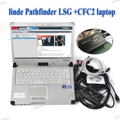 China Gabelstapler LINDE LSG LKW Diagnosetool für Linde Canbox Arzt Diagnosescanner Pathfinder Software+CFC2-Laptop for sale