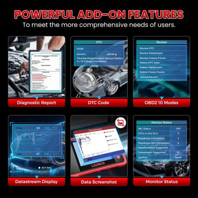 China 2024 Nieuw - LAUNCH X431 CRP123 V2.0 Autodiagnostische hulpmiddelen Auto OBD2 ABS SRS Airbag Motor AT Autodiagnostische scanner Gratis Te koop