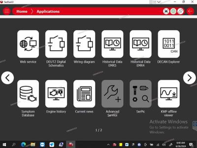 China Ervaar naadloze diagnose met Deutz SerDia4.0 V16.0.0 Ondersteuning van meerdere talen Te koop
