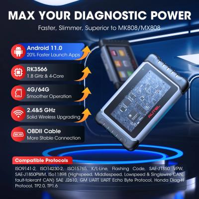 China Autel MaxiCOM MK808S OBD2 Scanner Automotivo Car Diagnostic Tool OBD 2 Scanner Active Test Code Reader Key Coding Tool for sale