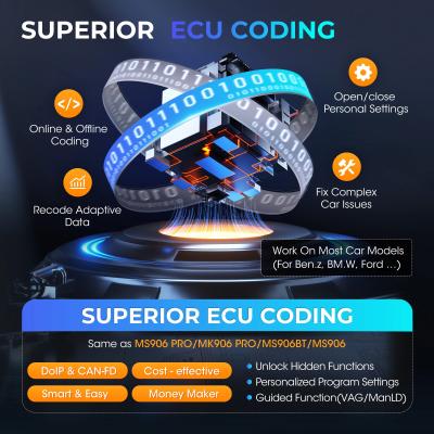 중국 오텔 맥시프로 MP900E MP900 E OBD2 스캐너 진단 도구 MP808 BT PRO MS906의 양방향 키 코딩 판매용