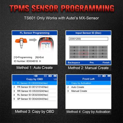 China AUTEL MaxiTPMS TS601 TPMS Tool Automotive Tire Repair Tools Sensor Progarmming/Relearn/Activate for Tire Pressure for sale