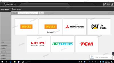 China TruckTool 4.5 Universal Forklift Diagnostic Tool Suitable For Mitsubishi, ET, TCM, UNICARRIERS, ROCLA, and NICHIYU CF53 for sale