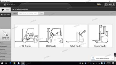 China TruckTool 4.5 Universal Forklift Diagnostic Tool Suitable For Mitsubishi, ET, TCM, UNICARRIERS, ROCLA, and NICHIYU CF53 for sale