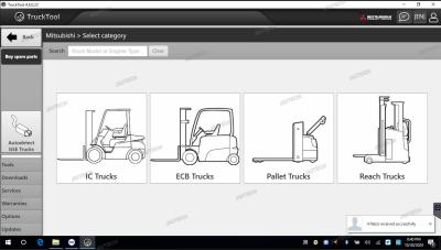 China Universal Forklift Diagnostic Tool TruckTool For Resetting AGV Model Service Counter Wizard For MITSUBISHI, ET, TCM, UNI for sale
