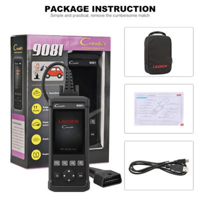 中国 CReaderは9081 ABS、SRSシステムDIYの走査器のCReader 9081の完全なOBD2機能オンライン更新オイル、EPB、BMS、SAS、DPF、TPMSを進水させます 販売のため