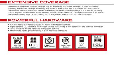 China Autel Maxisys 908 CV Diagnostic Scanner Full System ECU Coding MS908 CV for Heavy Duty Functions of codes, live data etc for sale