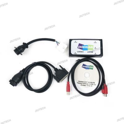中国 Doosan UVIM 診断ツール エグババータ フォークリフト エンジン 障害 スキャナー OBD インターフェイス DDT CARNICS SCR DPF DCU ECU+G2 販売のため