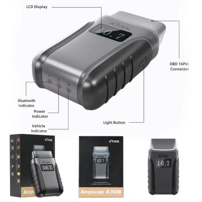 China XTOOL Anyscan A30M OBD2 Auto Code Reader Full System Diagnostic Tools Bi-directional Scanner Lifetime Free Update Added CAN FD for sale