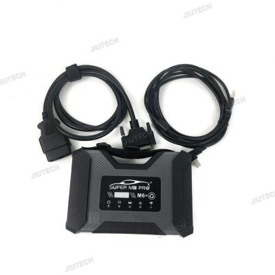 China SUPER MB PRO M6+ Multiplexer with USB Cable + OBD2 16pin Main Test Cable for BENZ Trucks Diagnoses Wireless Diagnosis Tool Used for sale