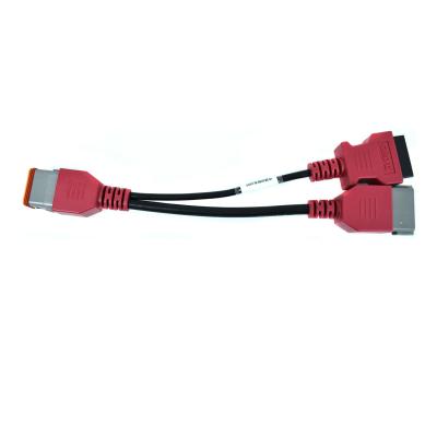 China XTRUCK OLD K-CABLE PROTOCOL ADAPTER EBS ABS CABLE FOR WABCO KNORR 7P DIAGNOSTIC CABLE FOR TRAILER for sale