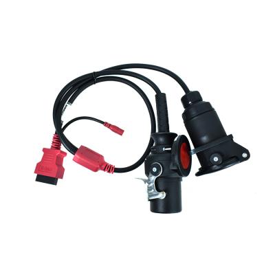China XTRUCK OLD K-CABLE PROTOCOL ADAPTER EBS ABS CABLE FOR WABCO KNORR 7P DIAGNOSTIC CABLE FOR TRAILER for sale