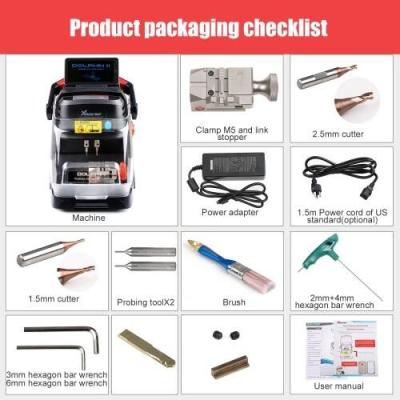 China Xhorse Dolphin II XP-005L XP005L Automatic Portable Key Cutting Machine with Adjustable Screen and Built-in Battery for sale
