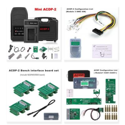 China Yanhua Mini ACDP-2 BMW CAS Package con módulo CAS de módulo 1 y módulo ISN de módulo 3 y panel de interfaz de banco N20/N55/B38 en venta