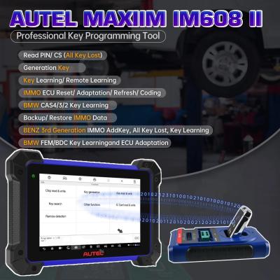 China 2025 Autel MaxiIM IM608 PRO II Full Kit Plus IMKPA Accessories Advanced Key Learning Feature2 with Free G-Box3 APB112 for sale