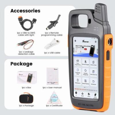 China 2025 Xhorse VVDI Key Tool Max Pro With MINI OBD Tool Function Support CAN FD/ Voltage and Leakage Current for sale